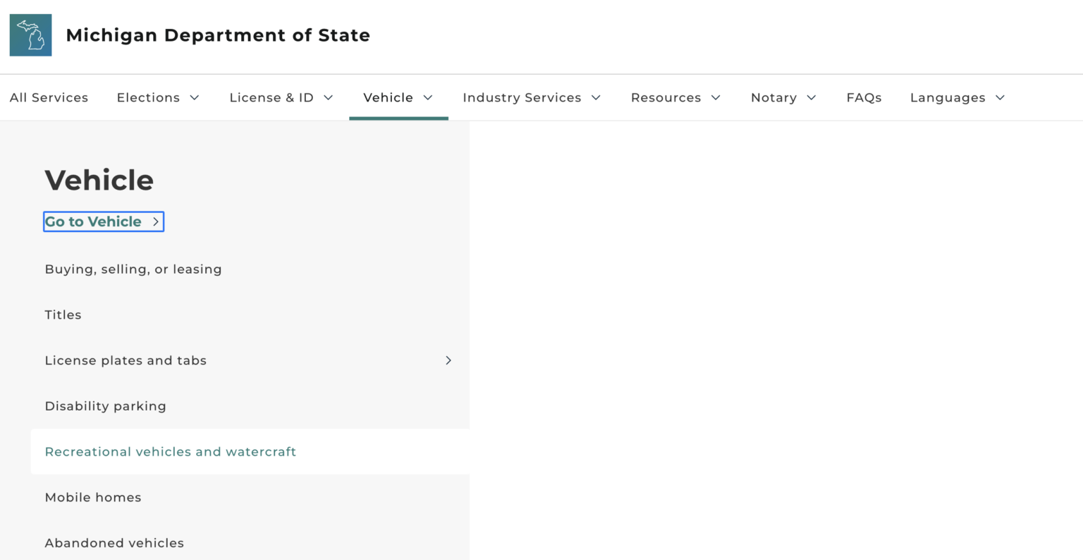 What do you need to register a boat in Michigan?